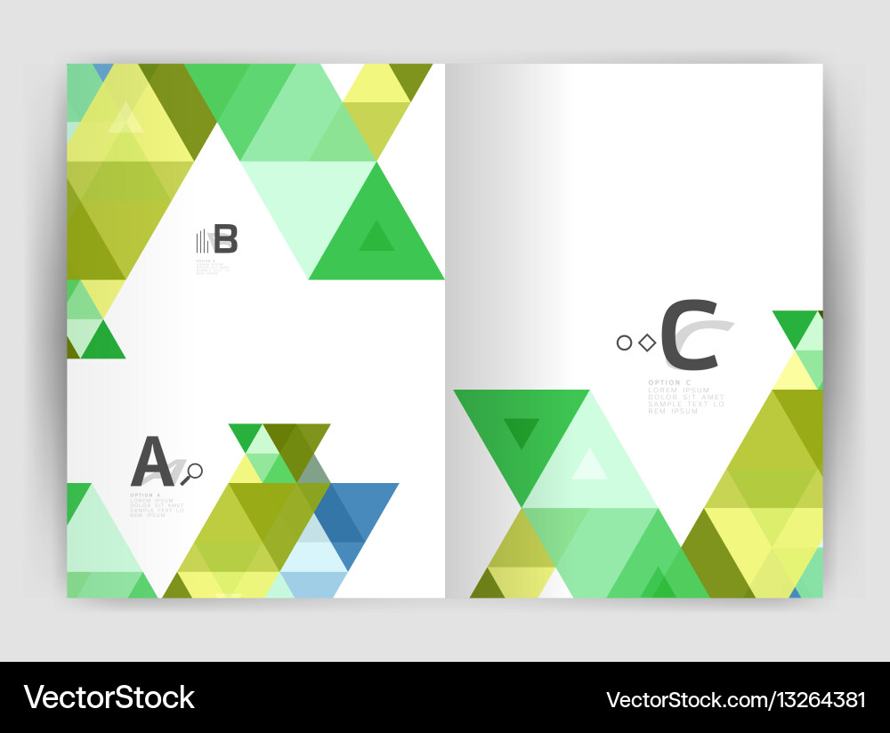 Modern geometric annual report cover Royalty Free Vector