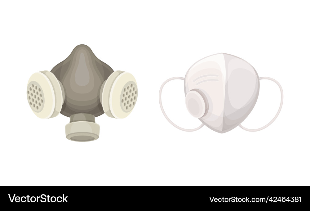 Respiratory and protective mask industrial Vector Image