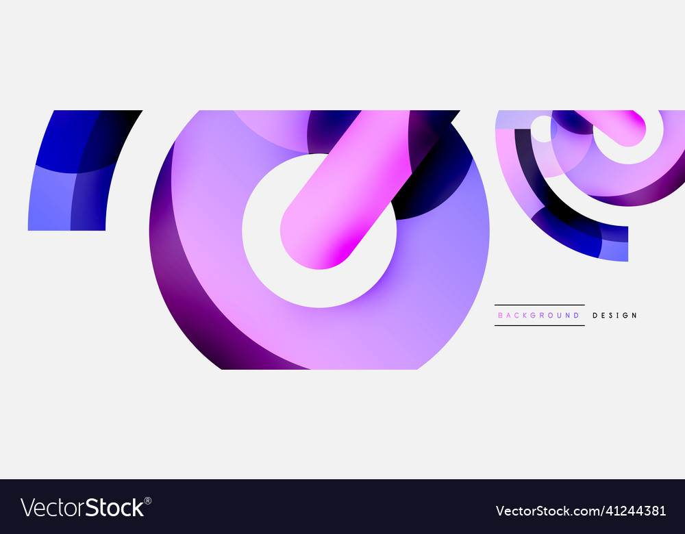 Round shapes circles and other geometric forms Vector Image