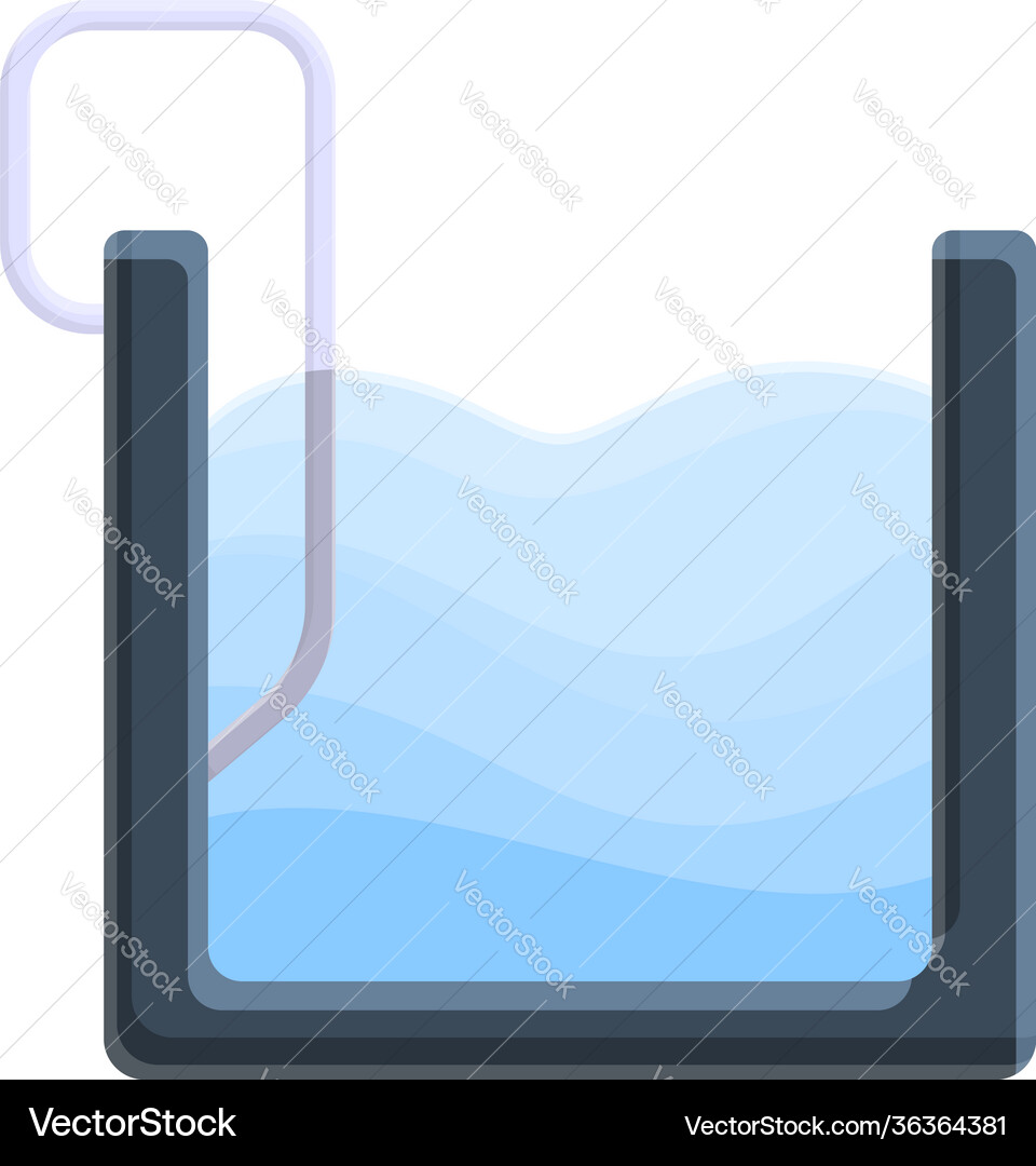 Swimming pool in section icon cartoon style Vector Image