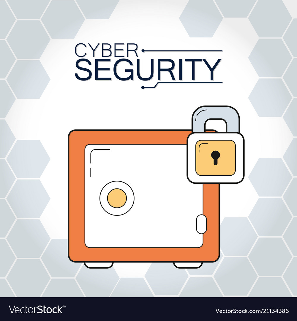 Cyber security technology Royalty Free Vector Image