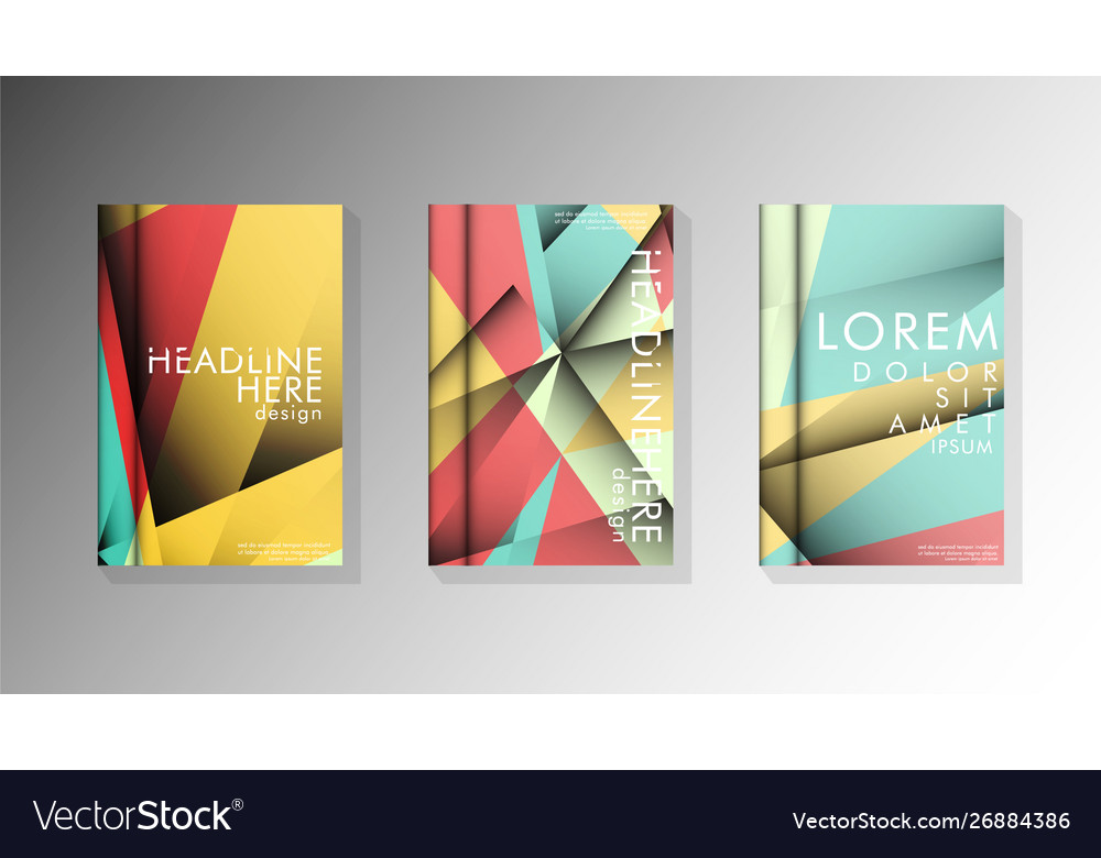 Gradient minimal geometric pattern design Vector Image