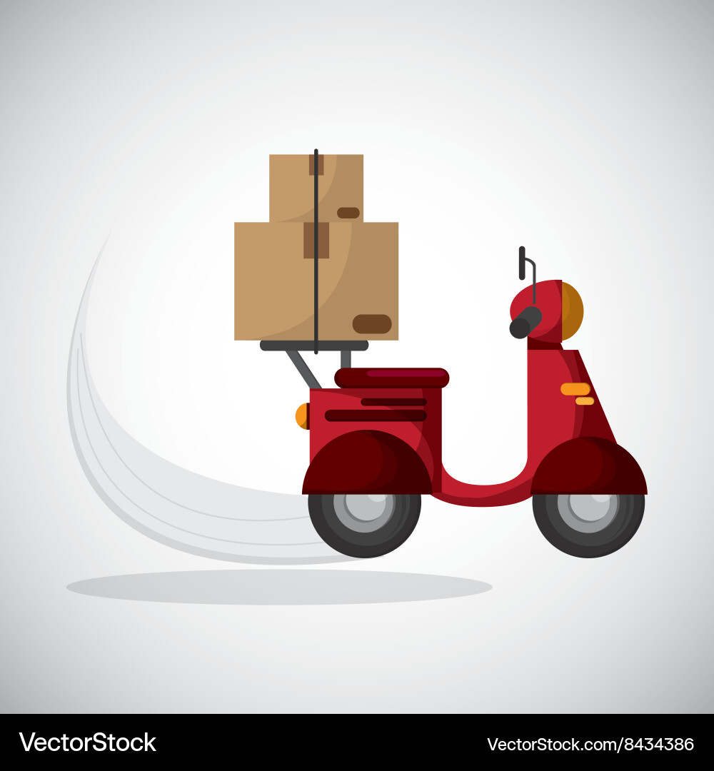 Graphic design of delivery editable Royalty Free Vector