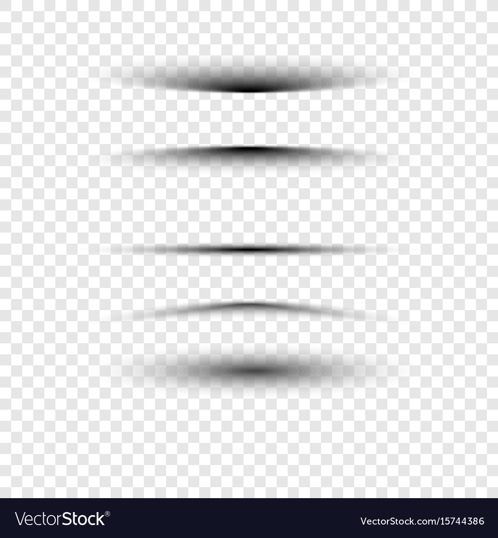Transparent realistic paper shadow effects Vector Image