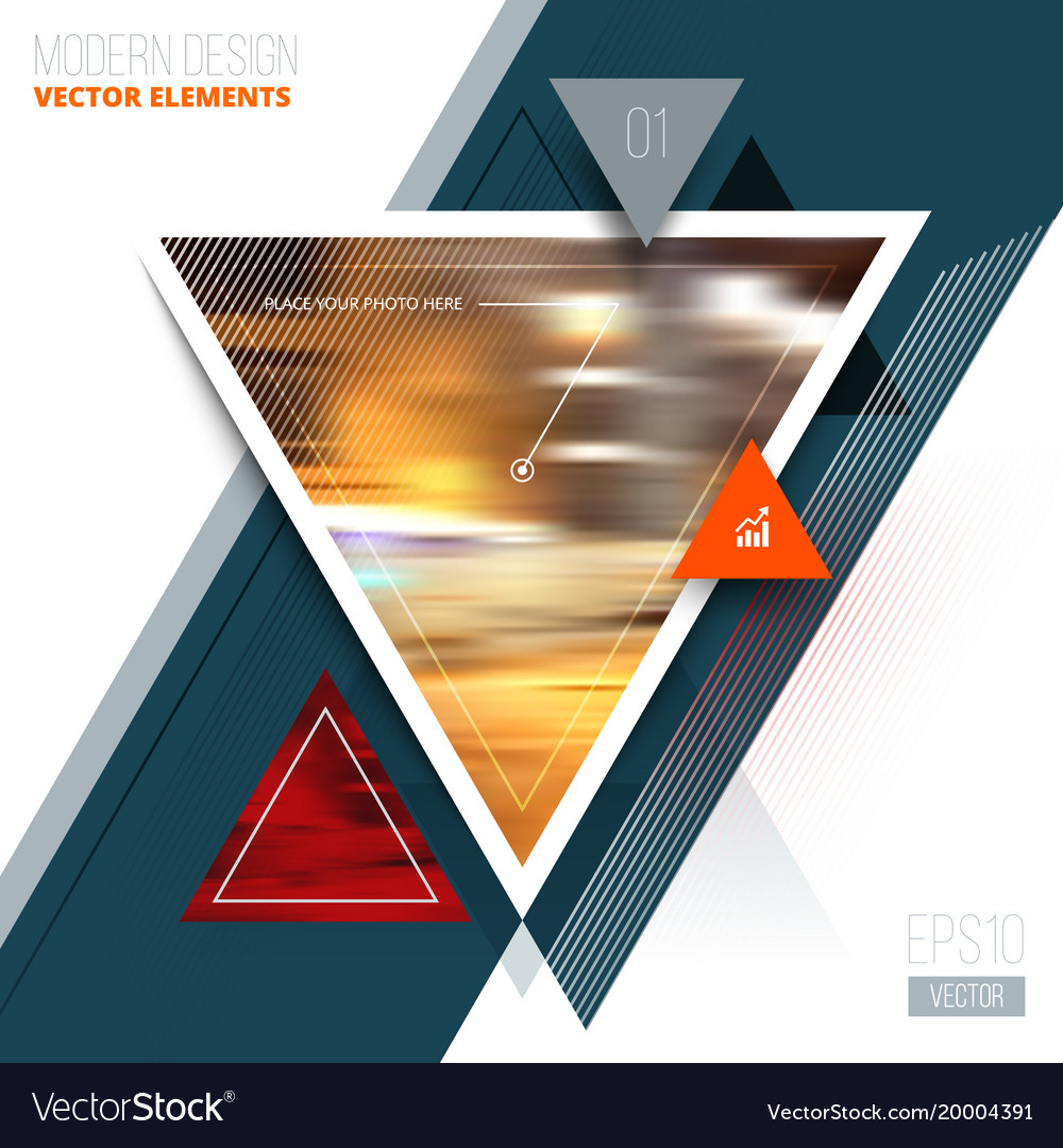 Abstract geometric triangle pattern Royalty Free Vector