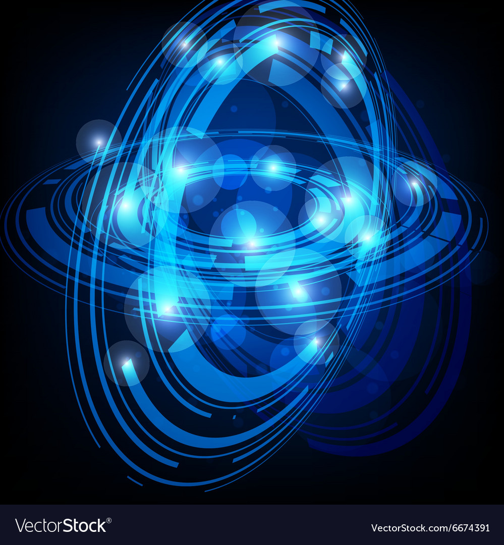 Blue techno background Royalty Free Vector Image