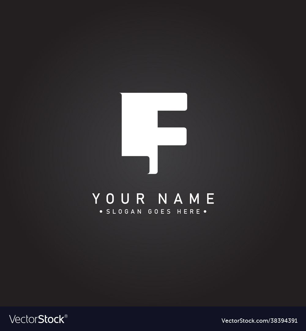Initial letter lf logo - simple business logo Vector Image Initial letter lf logo - simple business logo Vector Image