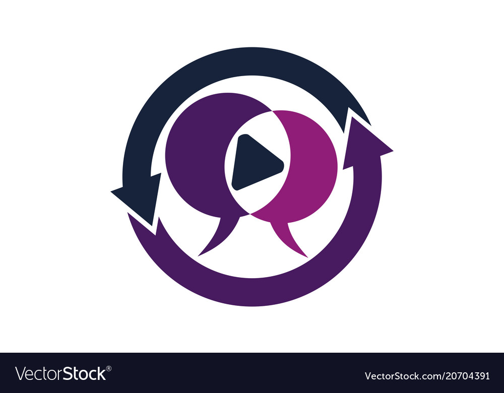 Video sharing solution Royalty Free Vector Image
