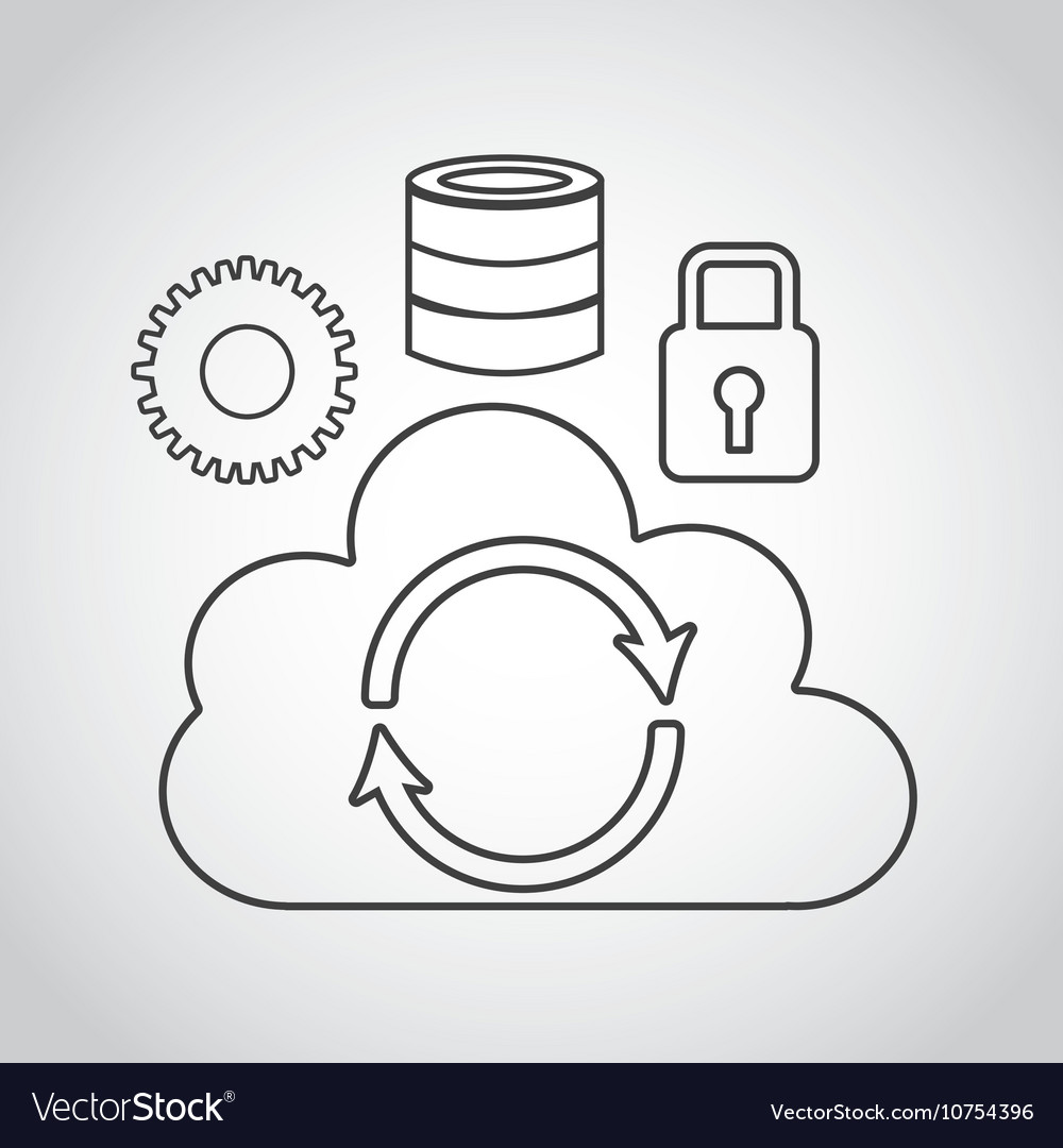 Big data center flat icons Royalty Free Vector Image