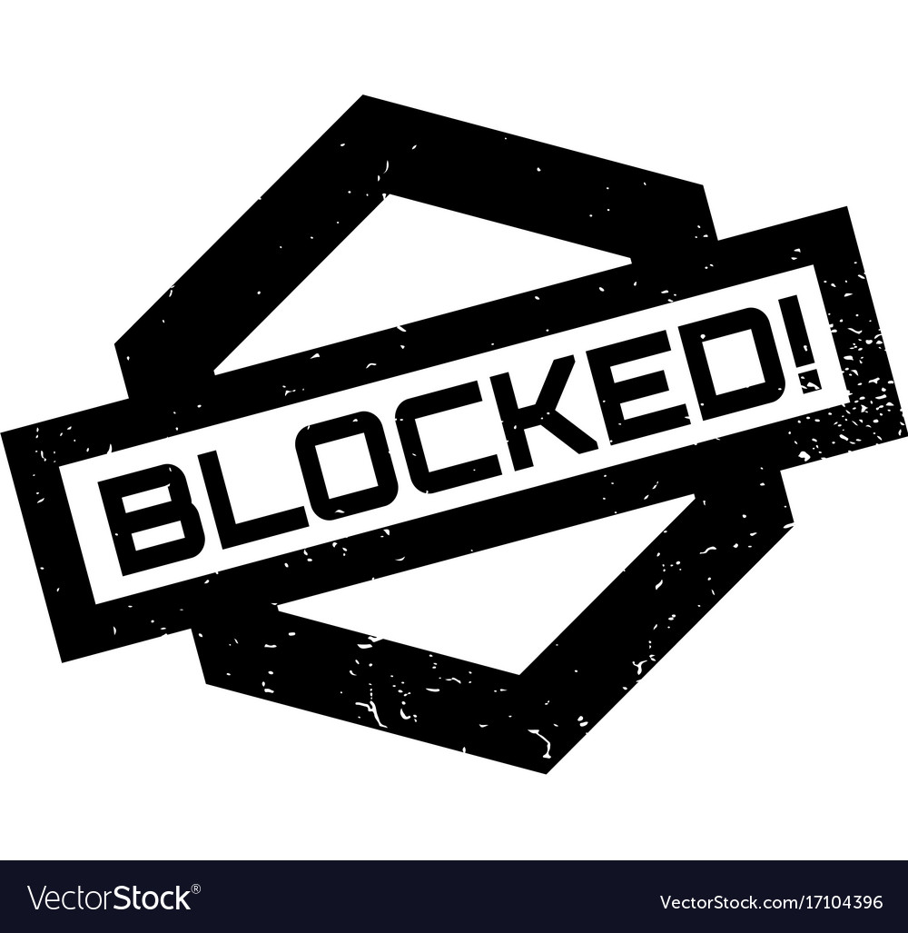 Blocked rubber stamp Royalty Free Vector Image Blocked rubber stamp Royalty Free Vector Image