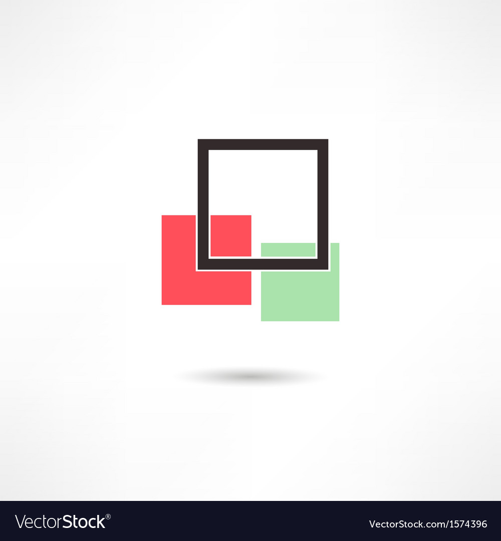 Business abstract icon Royalty Free Vector Image