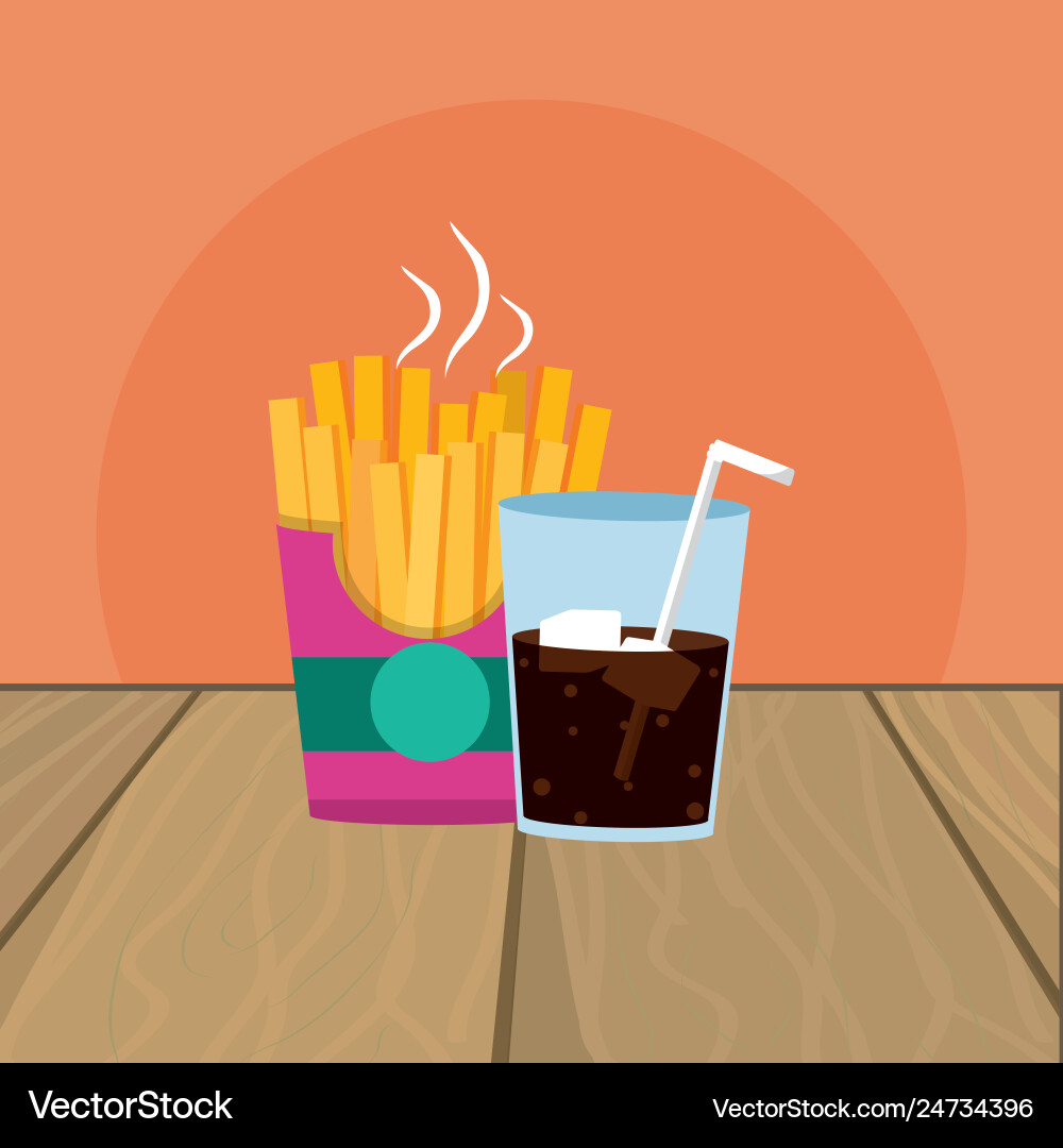 Delicious food cartoon Royalty Free Vector Image