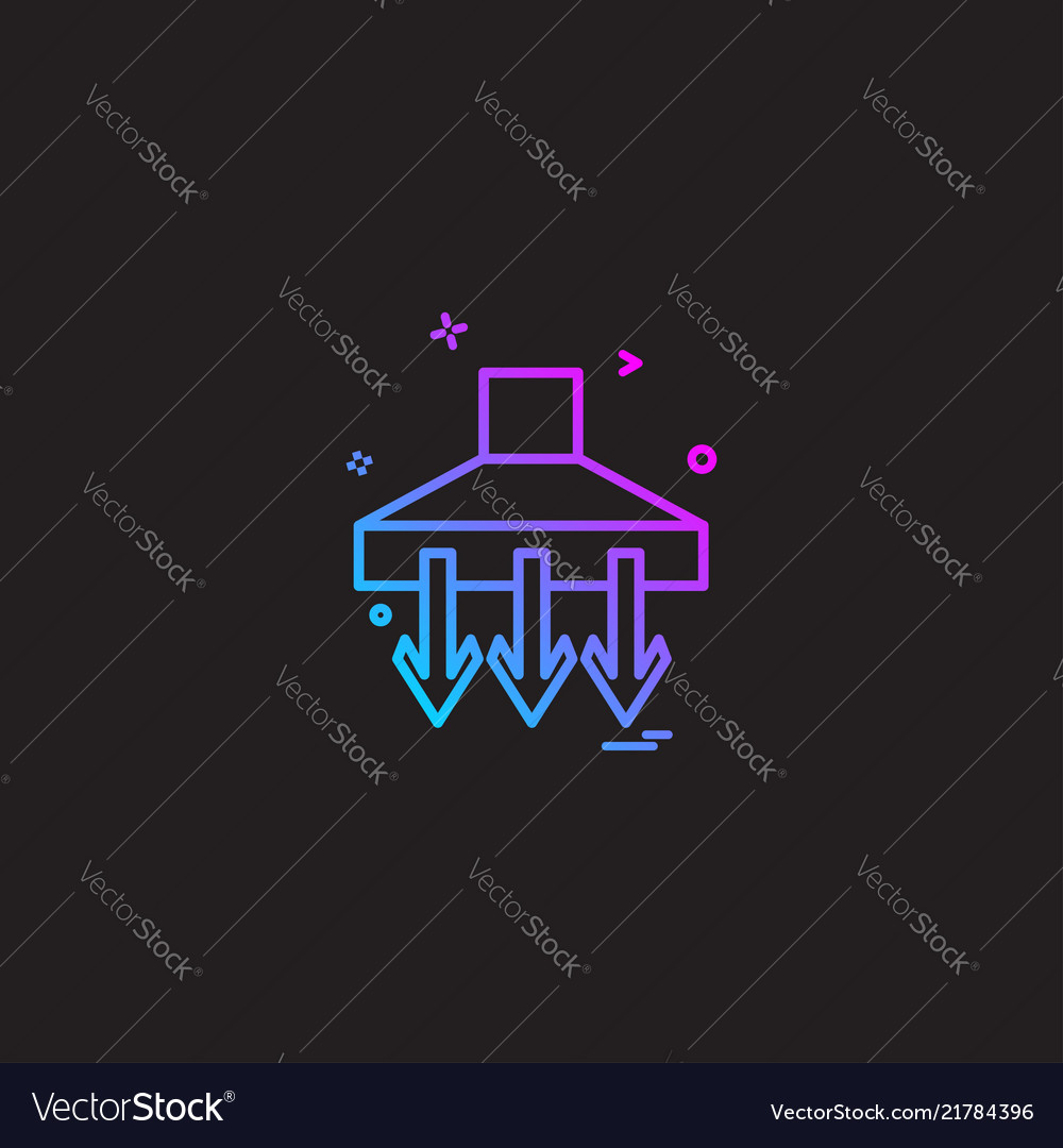 Down icon design Royalty Free Vector Image - VectorStock