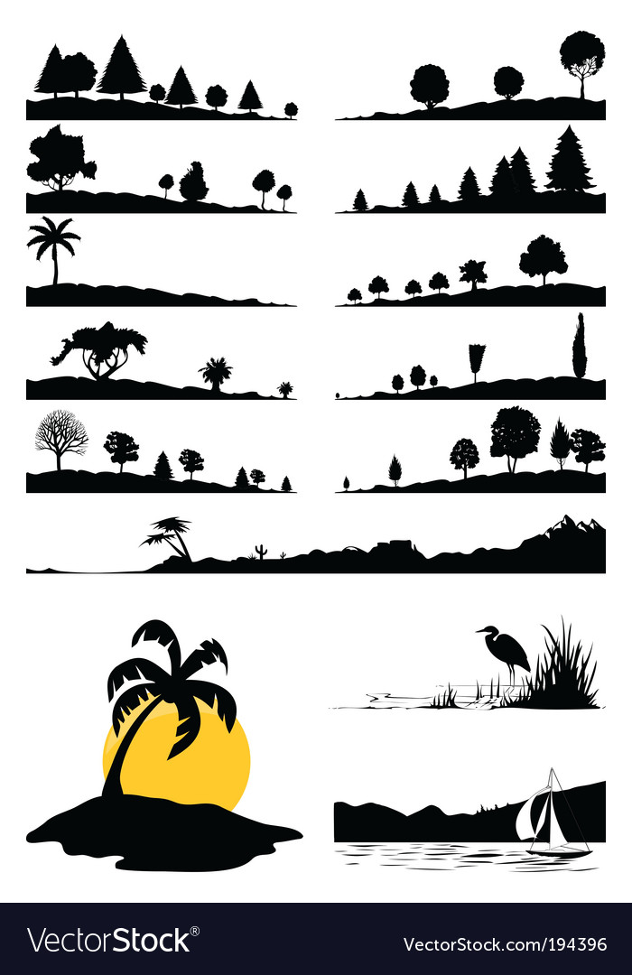 Landscape Royalty Free Vector Image - VectorStock