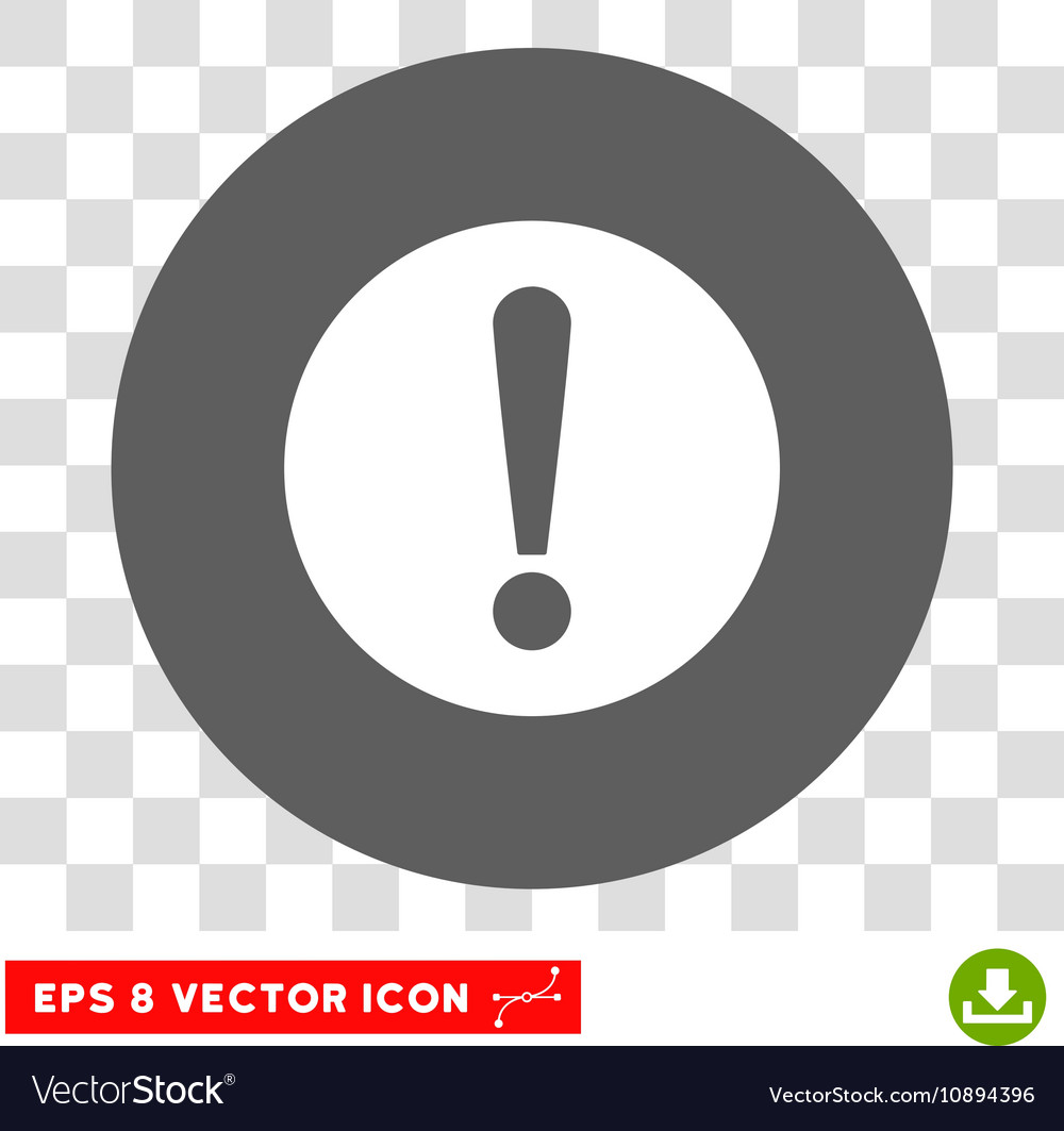 Problem round eps icon Royalty Free Vector Image