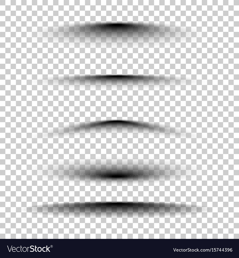 Transparent realistic paper shadow effects Vector Image