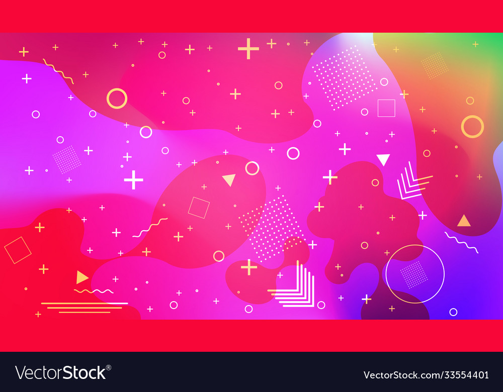 Abstract modern graphic element dynamical colored Vector Image