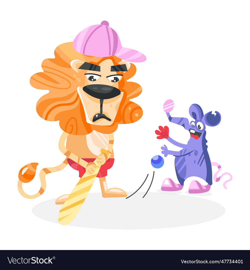Animals playing Royalty Free Vector Image - VectorStock