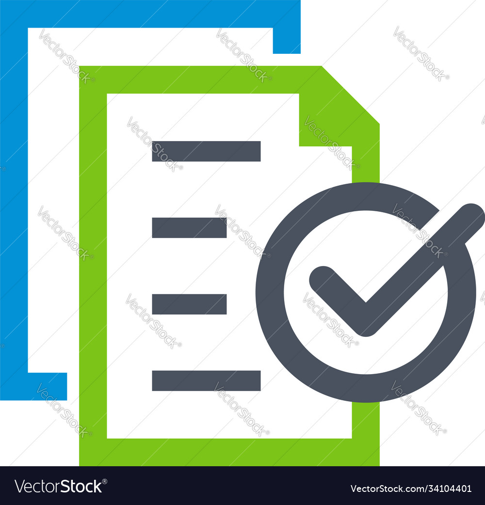 Data check logo designs concept document Vector Image