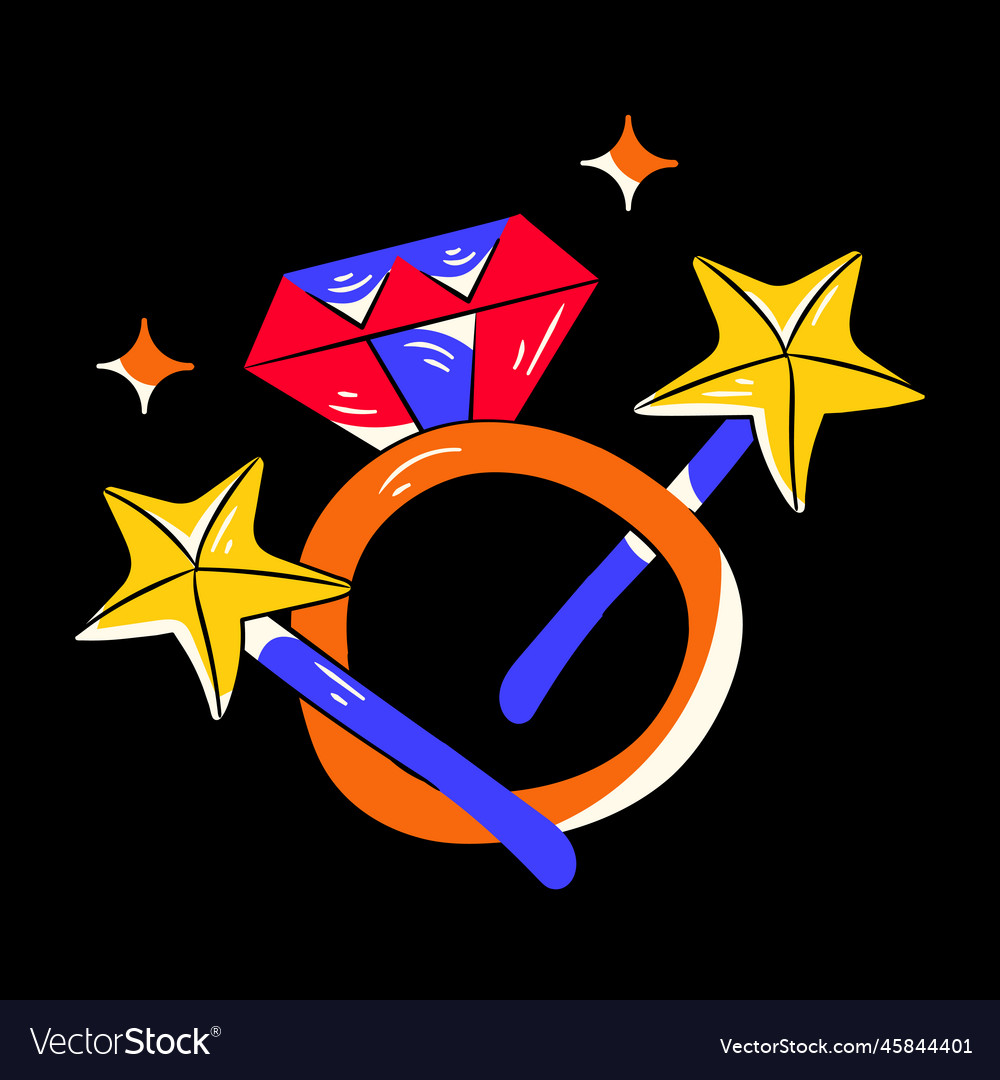 Magic ring Royalty Free Vector Image - VectorStock