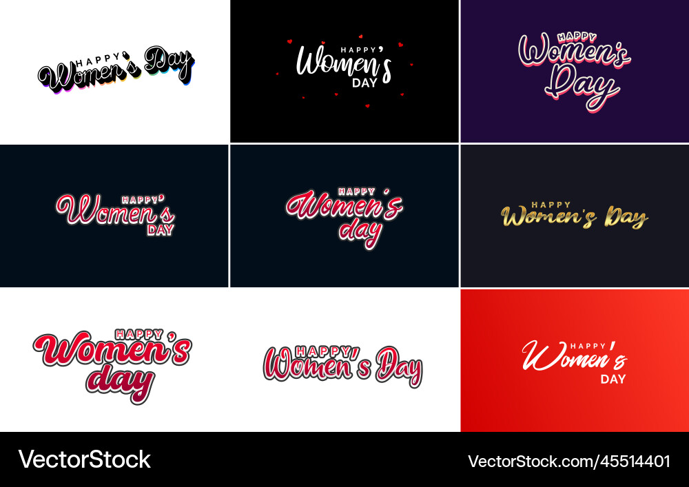 March 8th background with international womens Vector Image