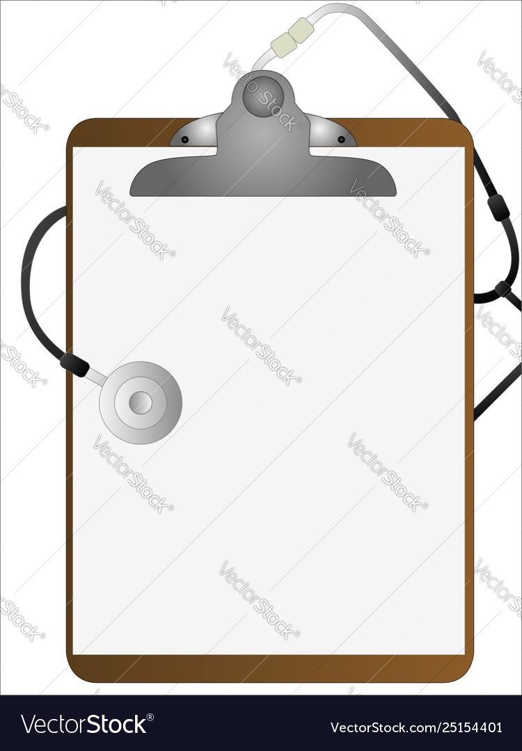 Medical clipboard Royalty Free Vector Image - VectorStock