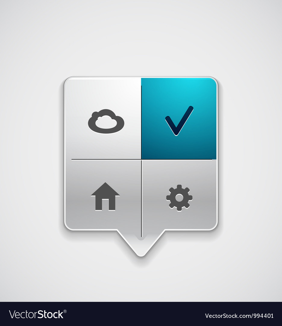 Menu pointer Royalty Free Vector Image - VectorStock