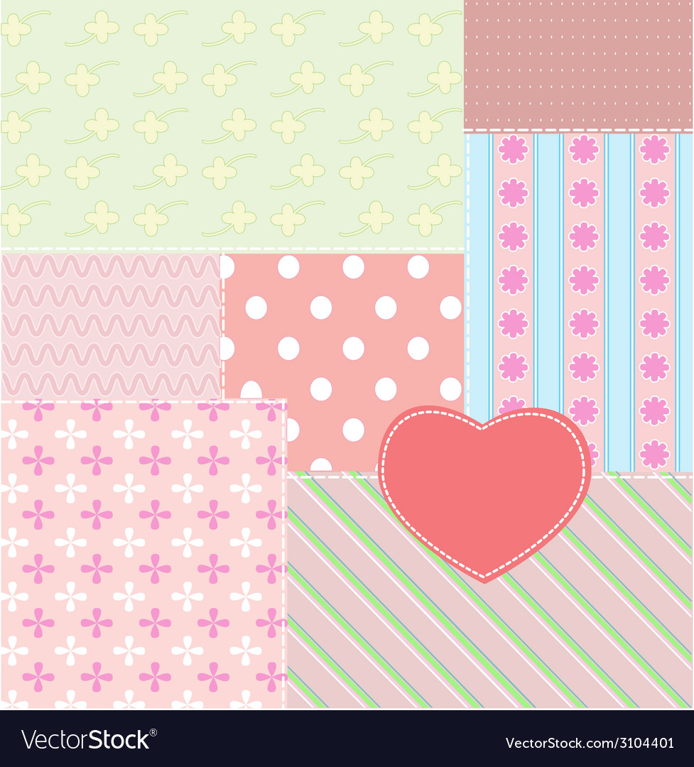 Patchwork background Royalty Free Vector Image