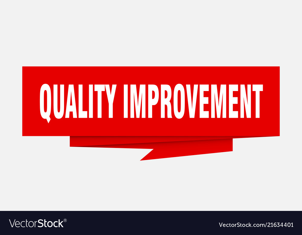 Quality improvement Royalty Free Vector Image - VectorStock