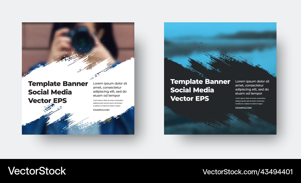 Template of a standard banner eps with diagonal Vector Image