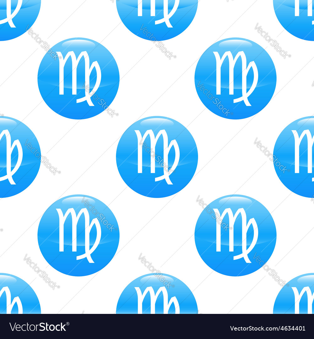 Virgo sign pattern Royalty Free Vector Image - VectorStock