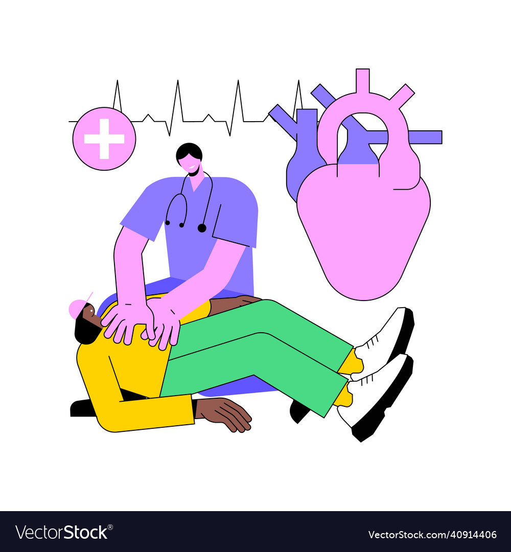 Cpr abstract concept Royalty Free Vector Image