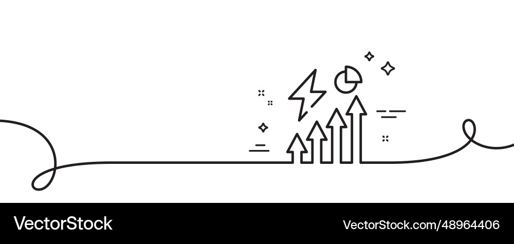 Electricity consumption line icon electric power Vector Image