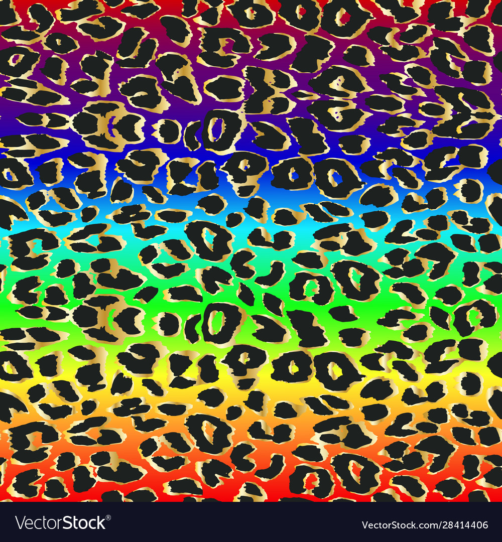 Leopard background seamless pattern Royalty Free Vector