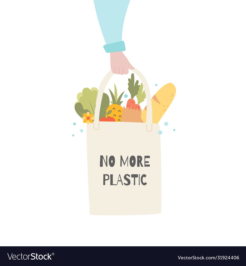 No plastic Royalty Free Vector Image - VectorStock