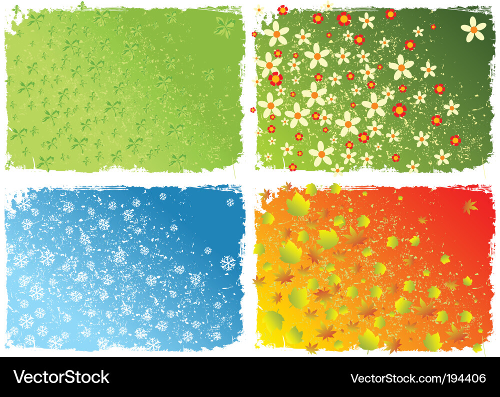 Seasons Royalty Free Vector Image - VectorStock
