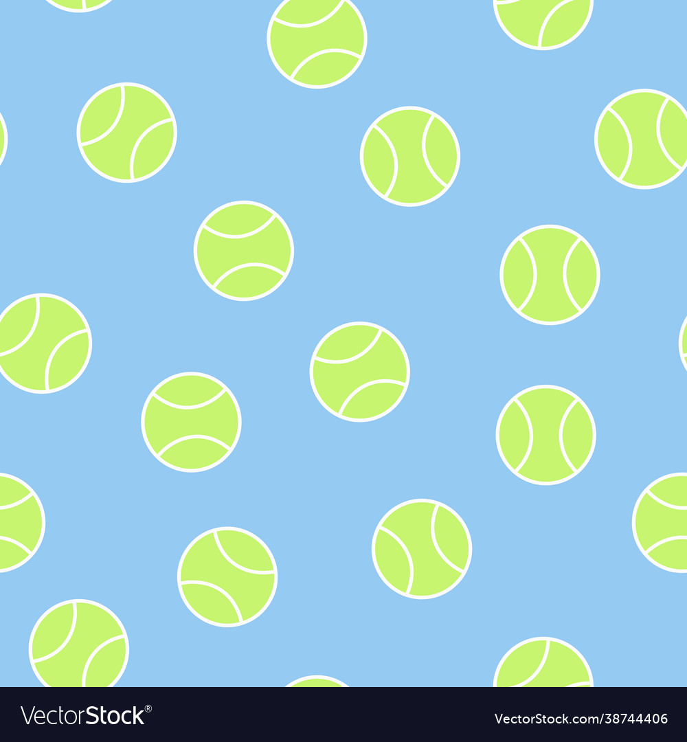 Tennis pattern Royalty Free Vector Image - VectorStock
