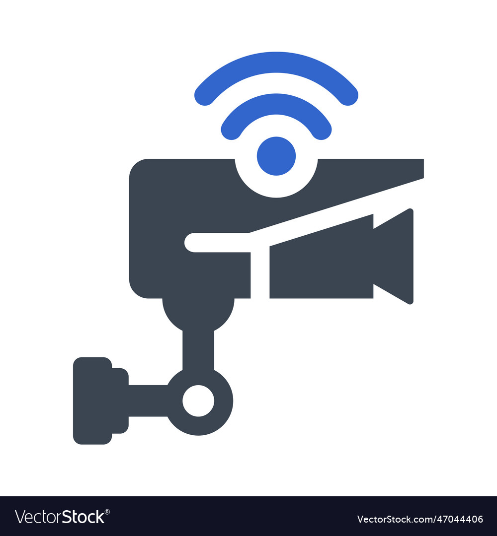 Wireless security camera icon Royalty Free Vector Image