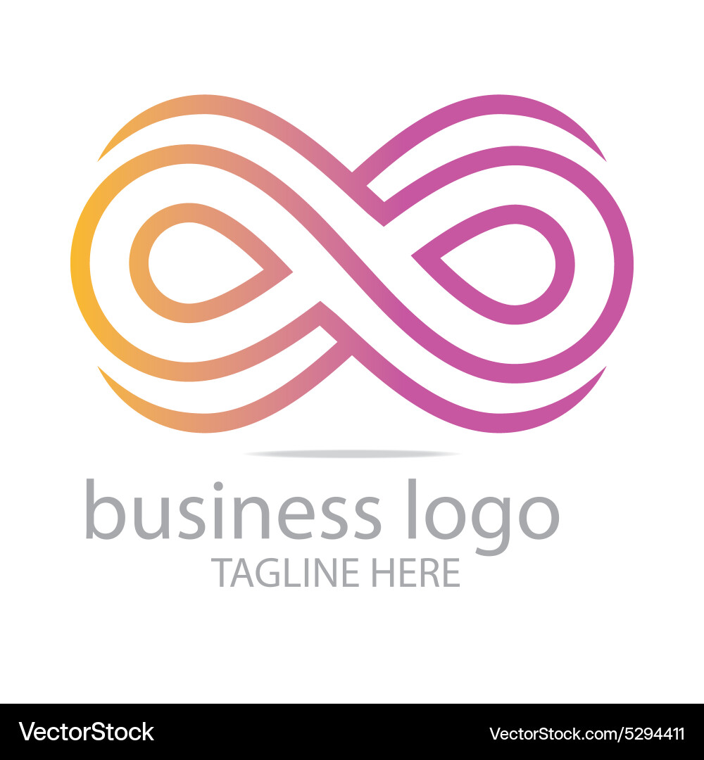 Business infinity company corporate Royalty Free Vector