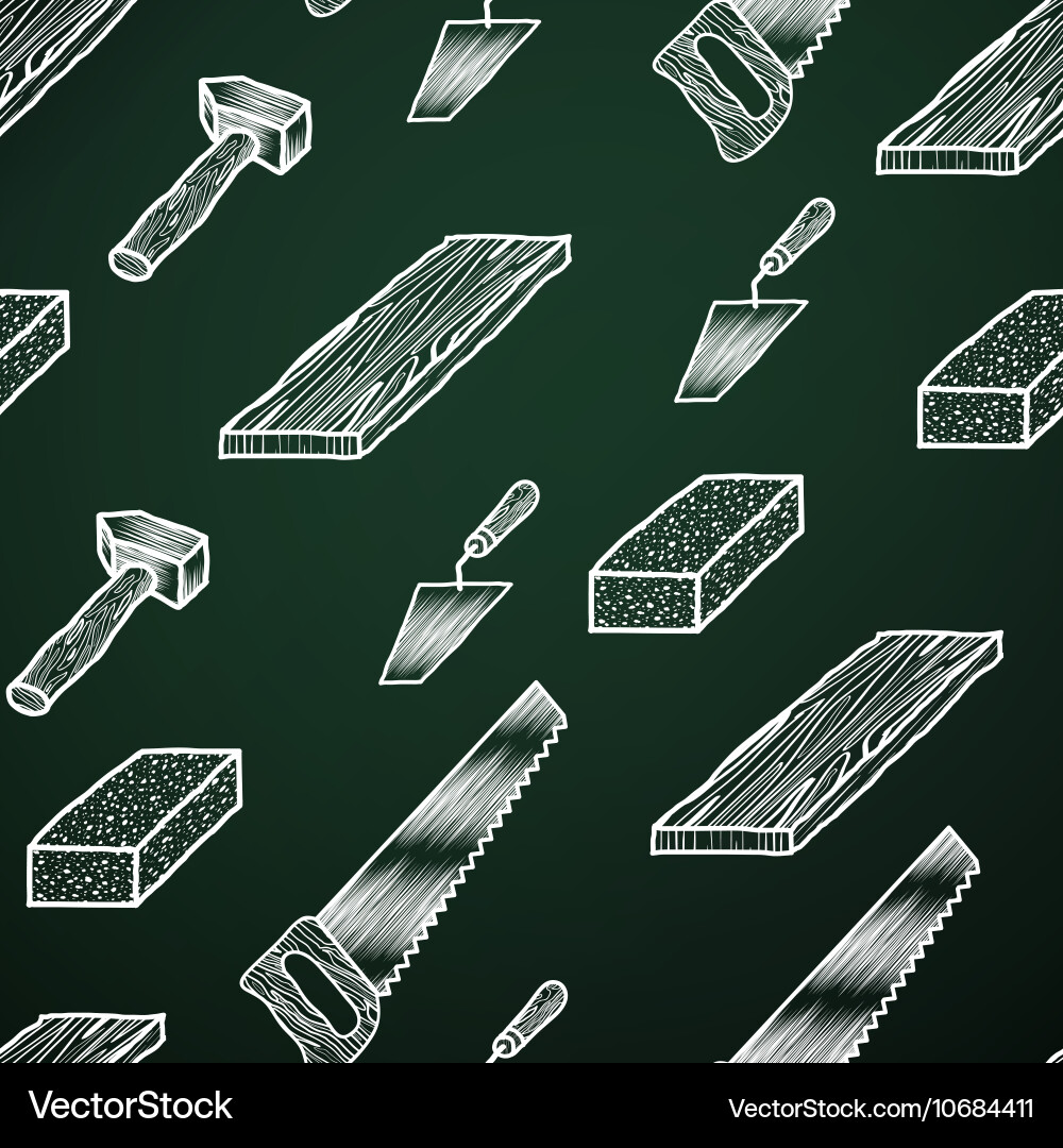 Chalk background tools Royalty Free Vector Image