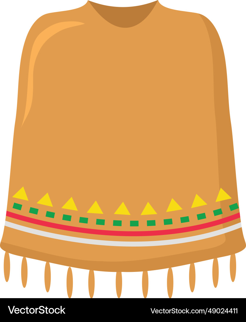 Cute Poncho Royalty Free Vector Image Vectorstock