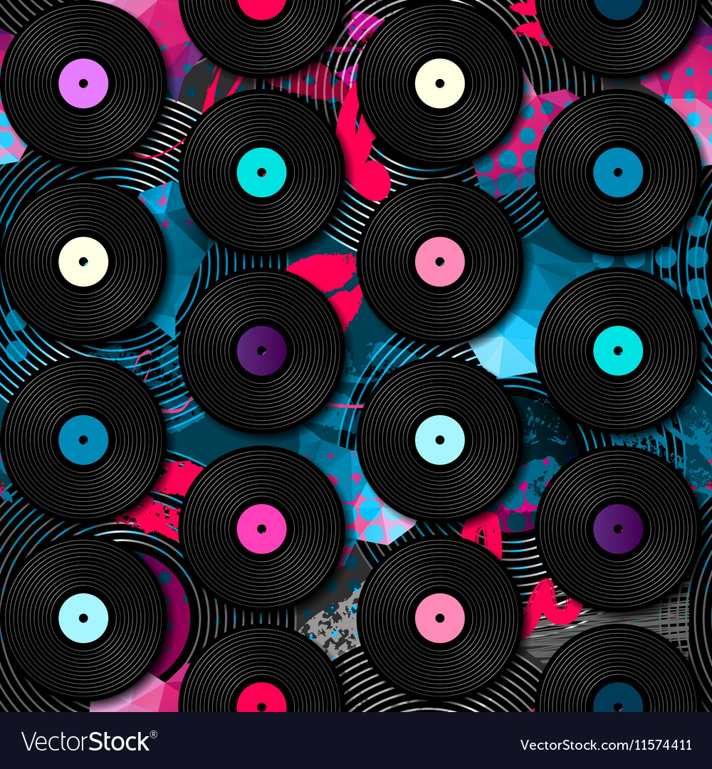 Disco abstract pattern Royalty Free Vector Image