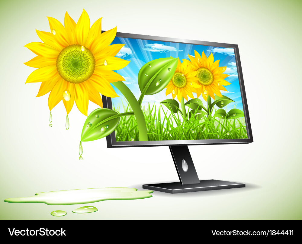 Monitor Royalty Free Vector Image - VectorStock