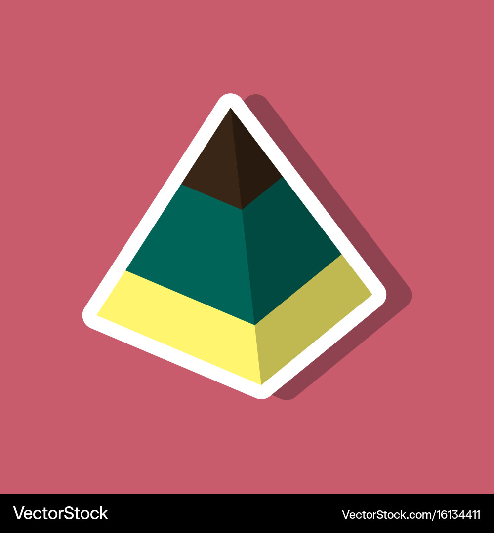 Paper sticker on stylish background economic Vector Image
