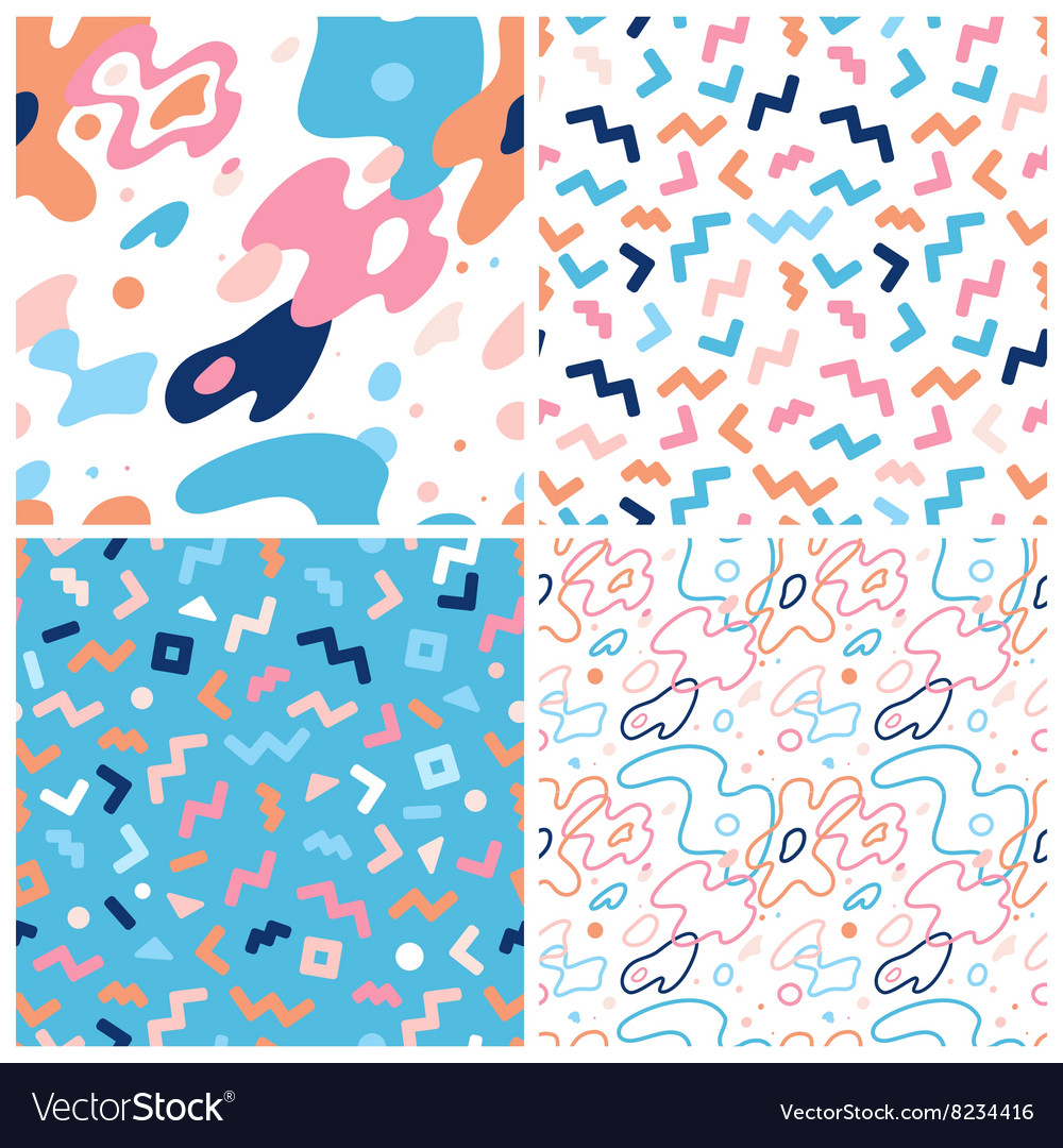 Abstract background and seamless patterns Vector Image