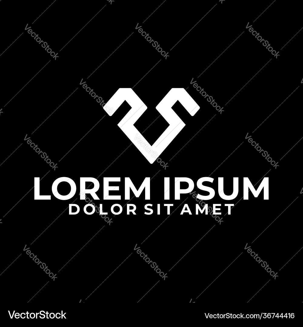 Initial letter ps logo template with sporty symbol