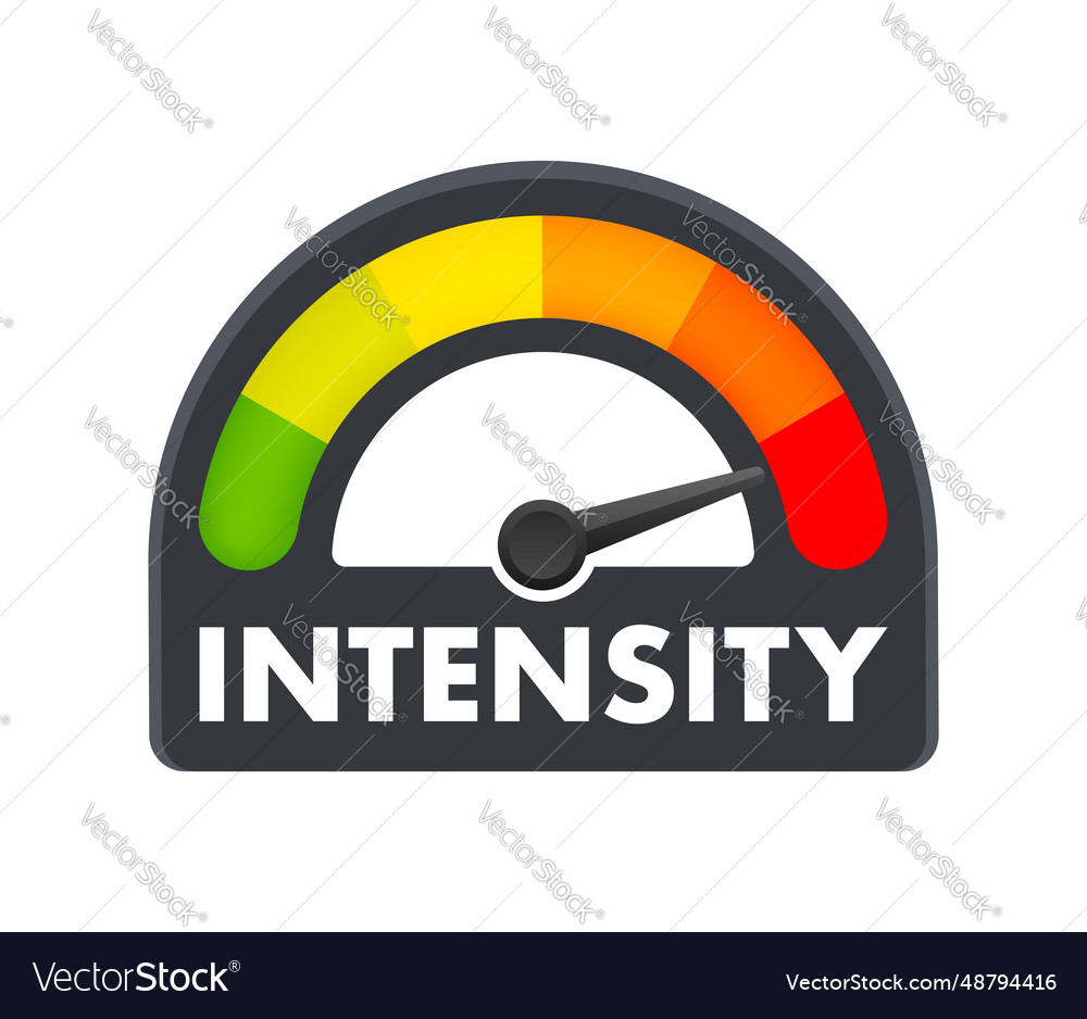 Intensity level meter measuring scale Royalty Free Vector