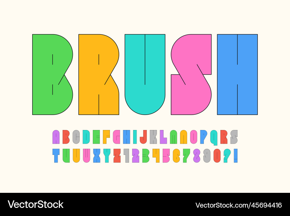 Original alphabet design minimalism style trendy Vector Image