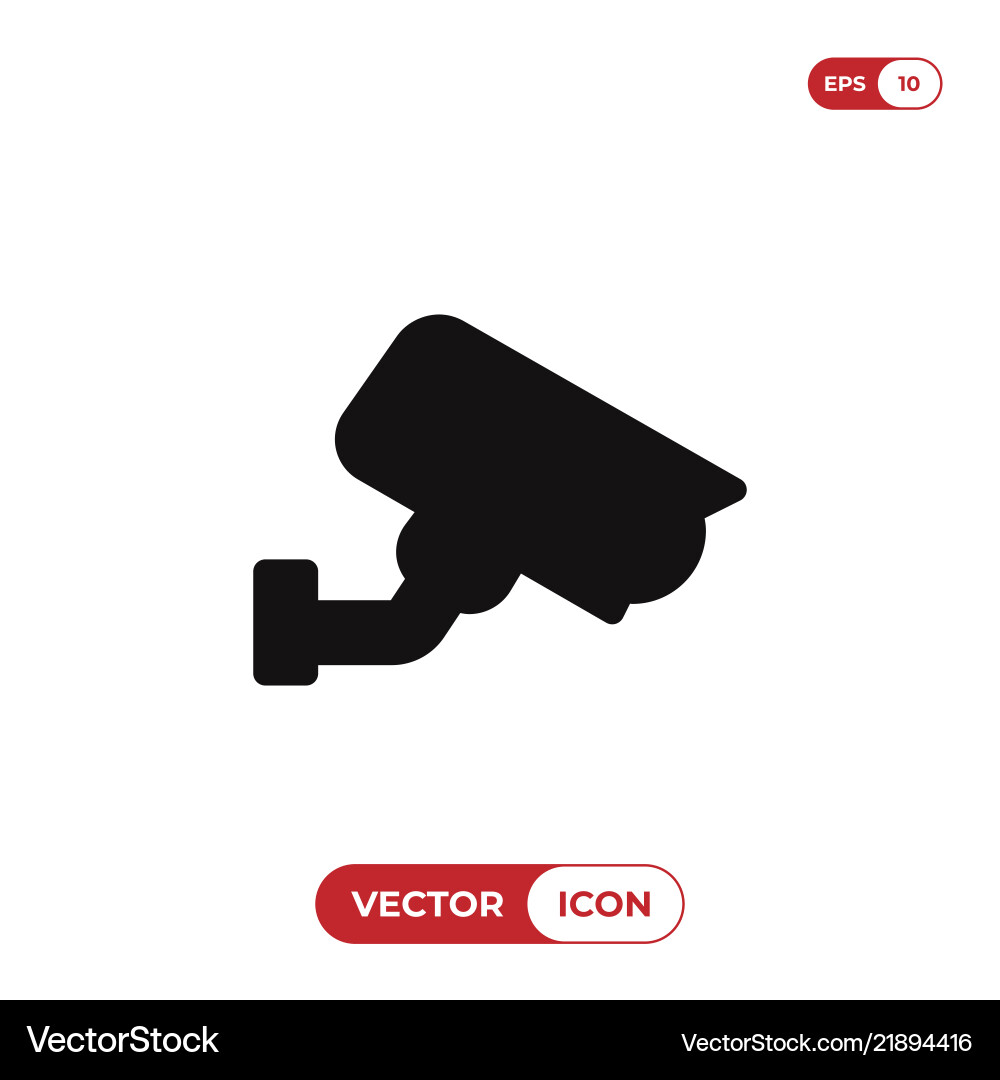 Security camera icon Royalty Free Vector Image
