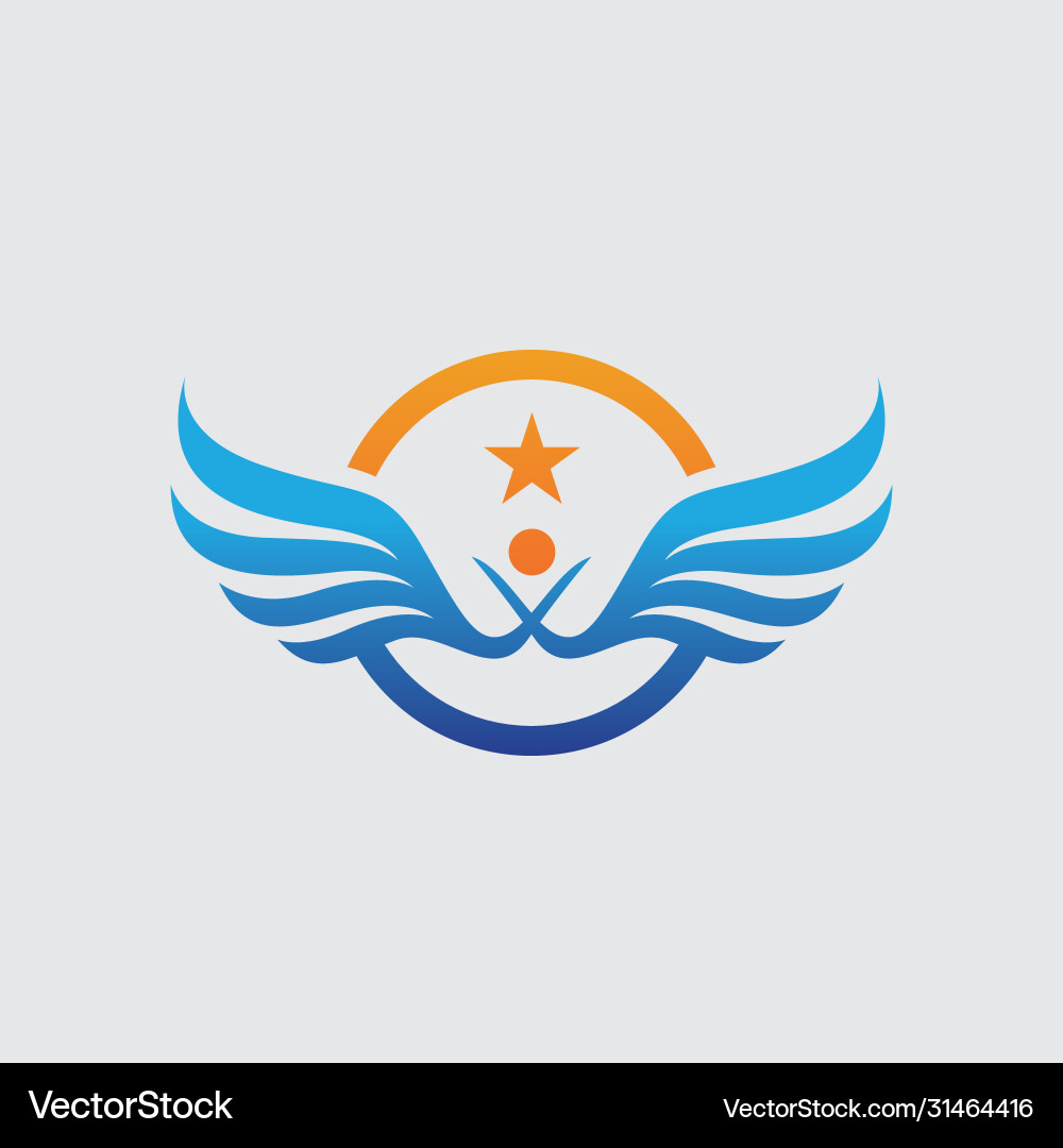 Wing logo template Royalty Free Vector Image - VectorStock